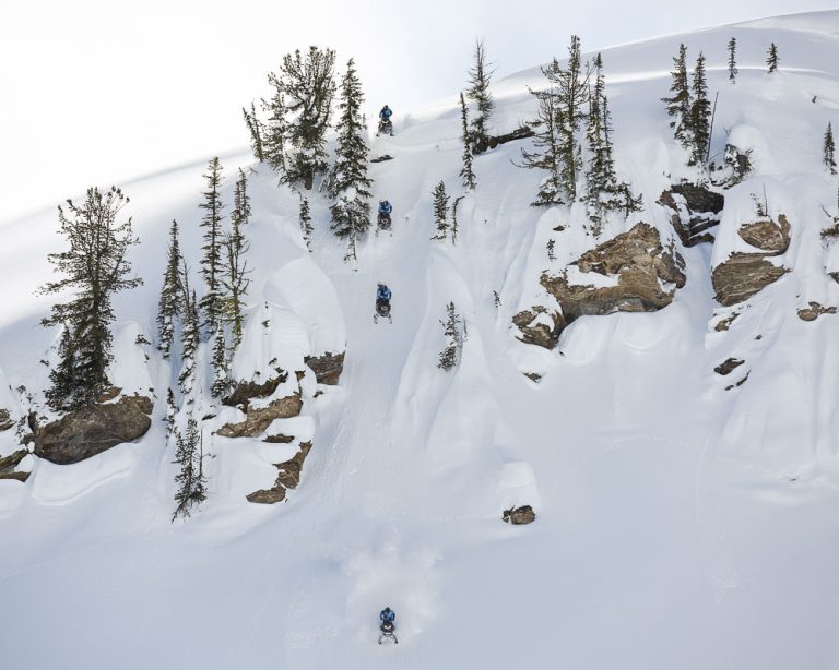 How to Drop Cliffs on a Snowmobile | Mountain Sledder