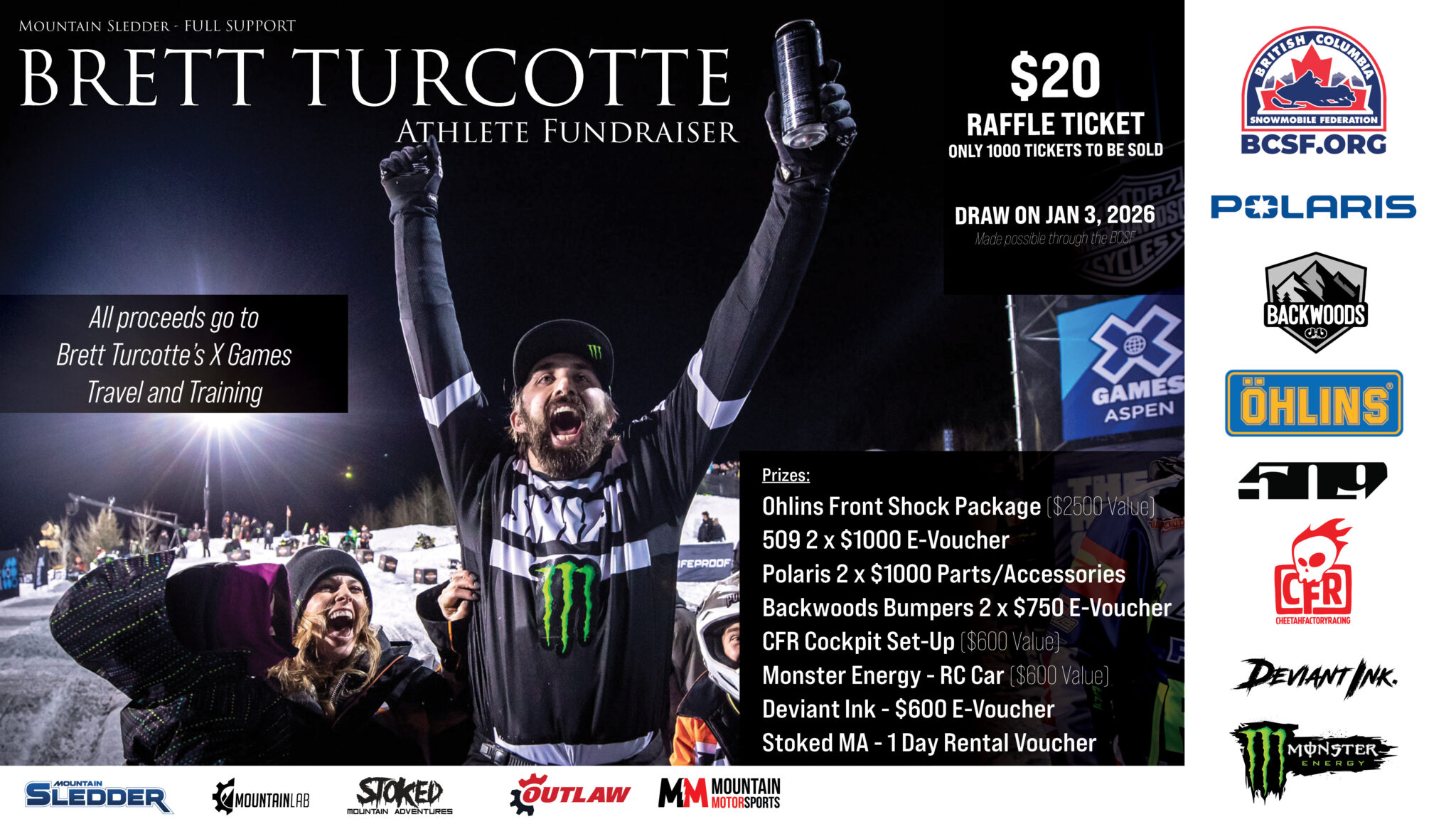 Full Support for Brett Turcotte: The Road to X Games 2026 | Mountain ...
